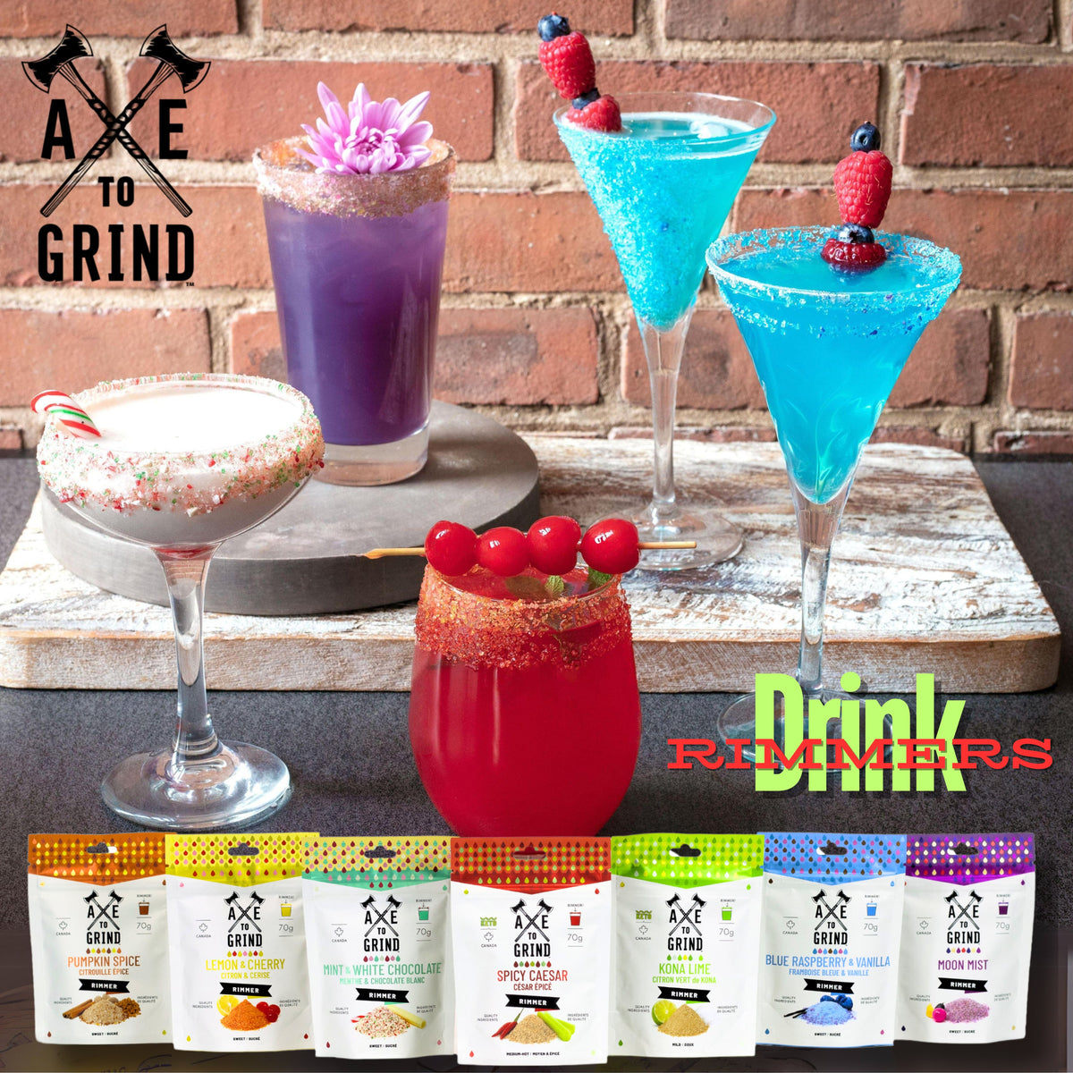 Drink Rimmers - Sweet and Savoury blends – Axe To Grind Foods