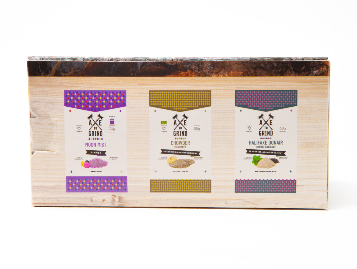 The Maritimer "Split-Log" Gift Pack – Axe To Grind Foods