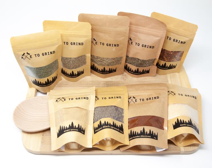 Axe To Grind Foods | Spices and Seasoning Mixes | Local to Nova Scotia